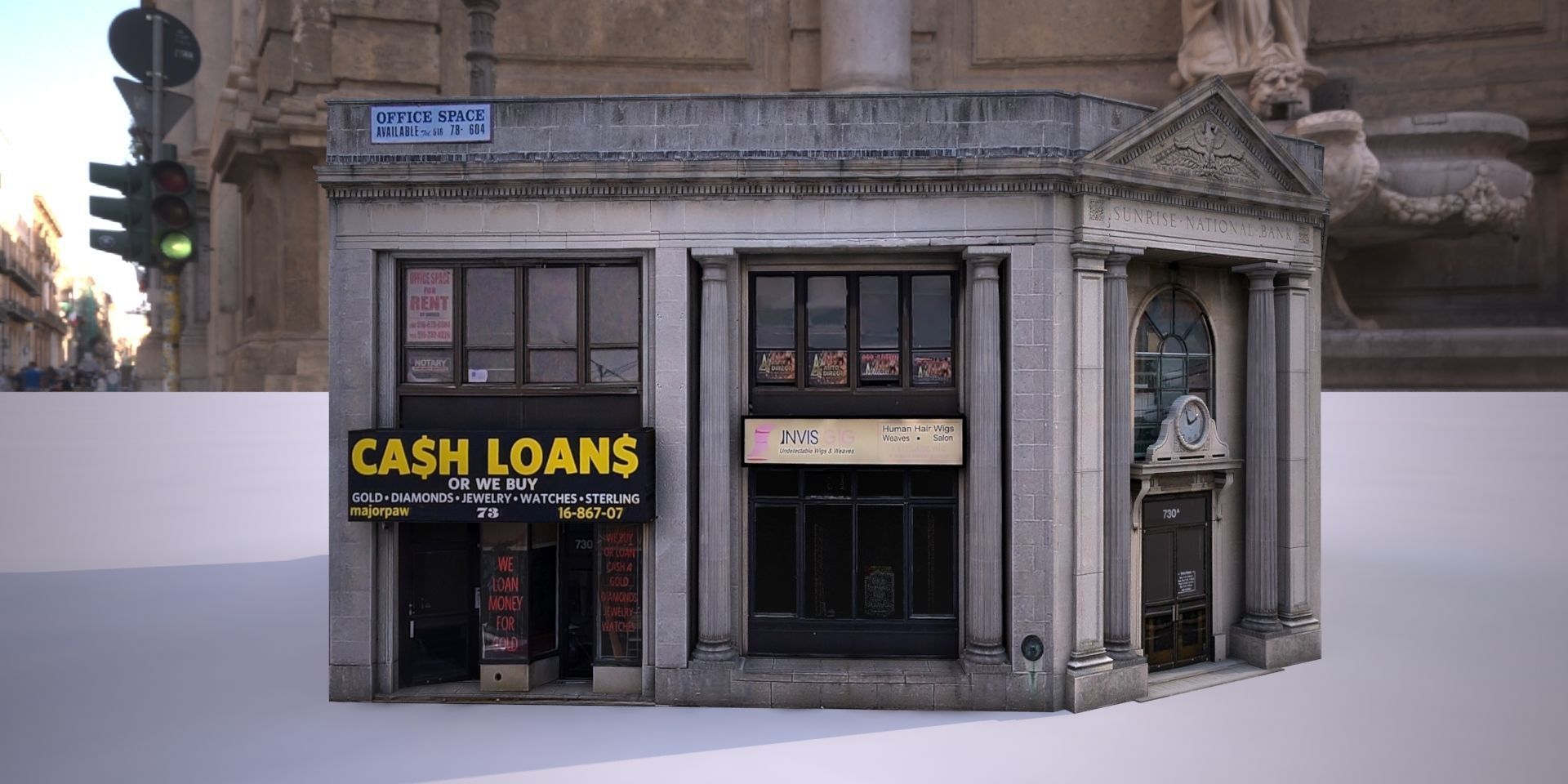 Context Entourage Building Neo Clasical 3D model | CGTrader