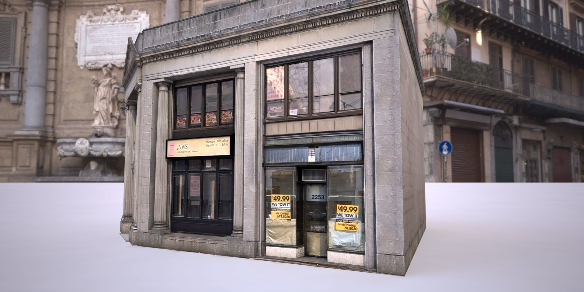 Context Entourage Building Neo Clasical 3D model | CGTrader