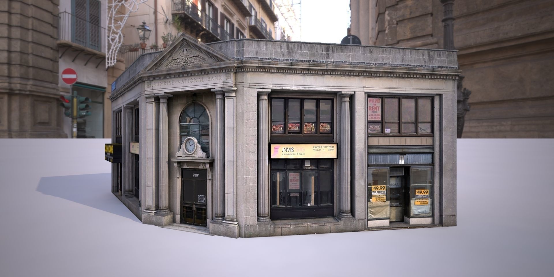 Context Entourage Building Neo Clasical 3D model | CGTrader