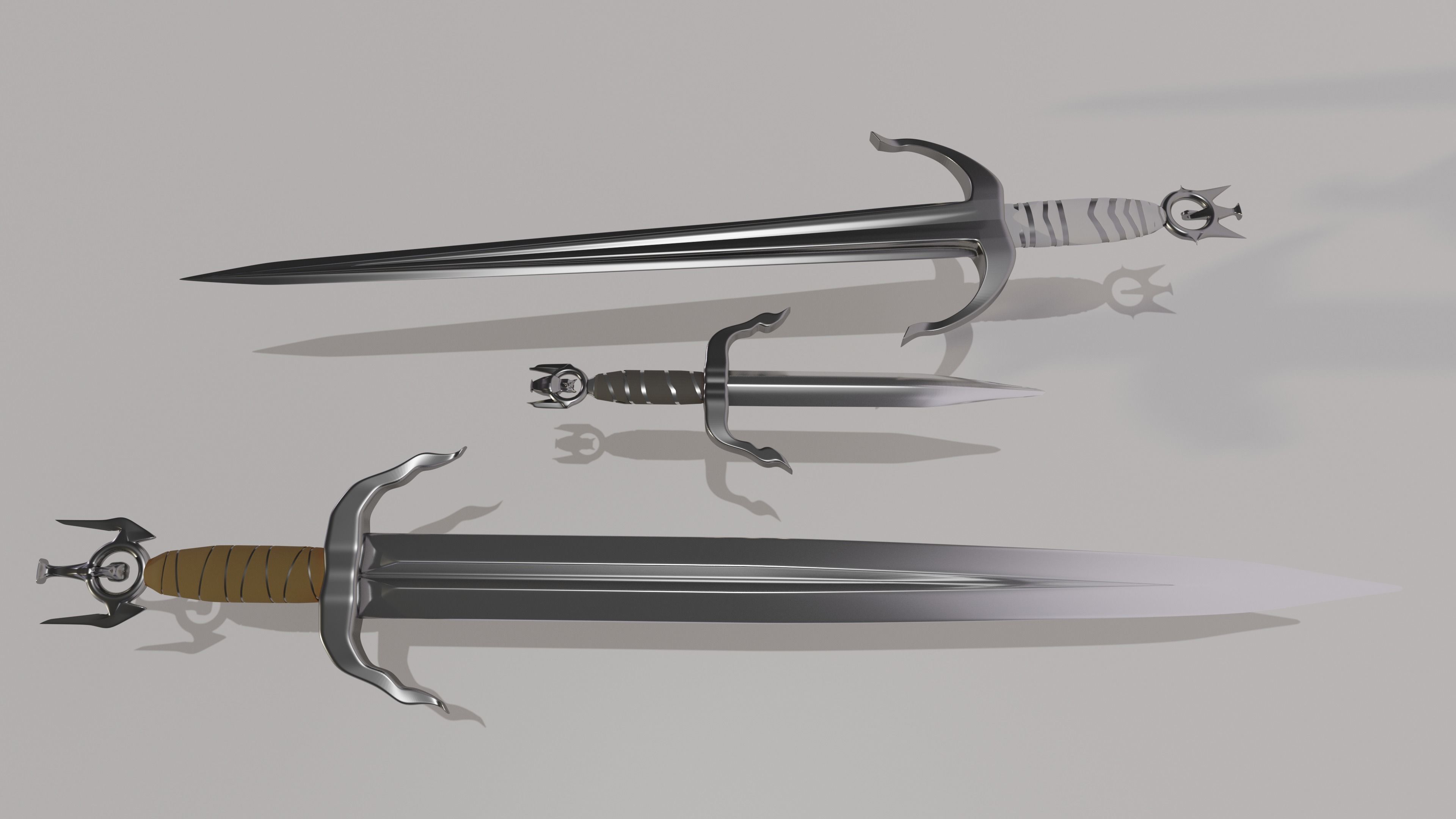 3D model Heavens swords VR / AR / low-poly | CGTrader