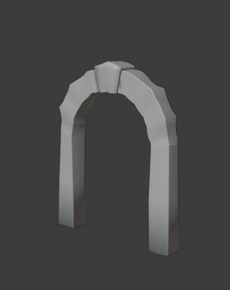 Stone Brick Gateway free 3D model | CGTrader