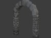 Stone Brick Gateway free 3D model | CGTrader