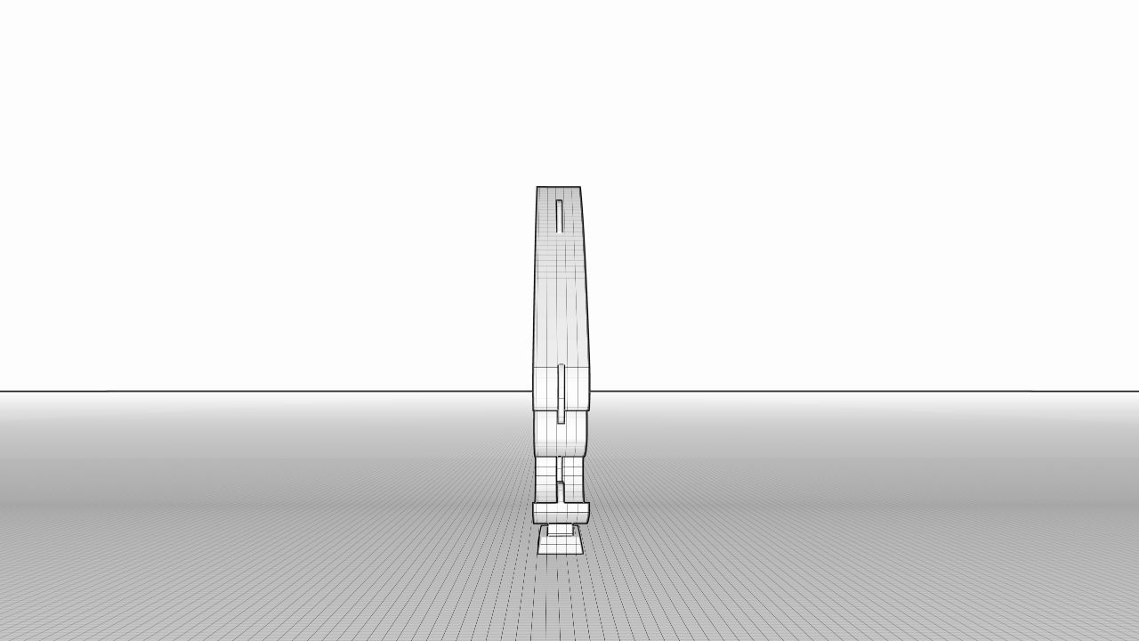 Tomie Ohtake Santos 3D model | CGTrader