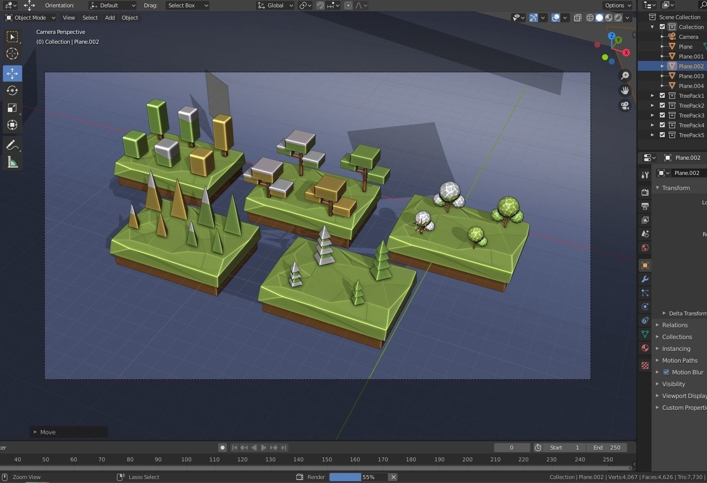 3D model Low poly tree pack 26 in one VR / AR / low-poly | CGTrader