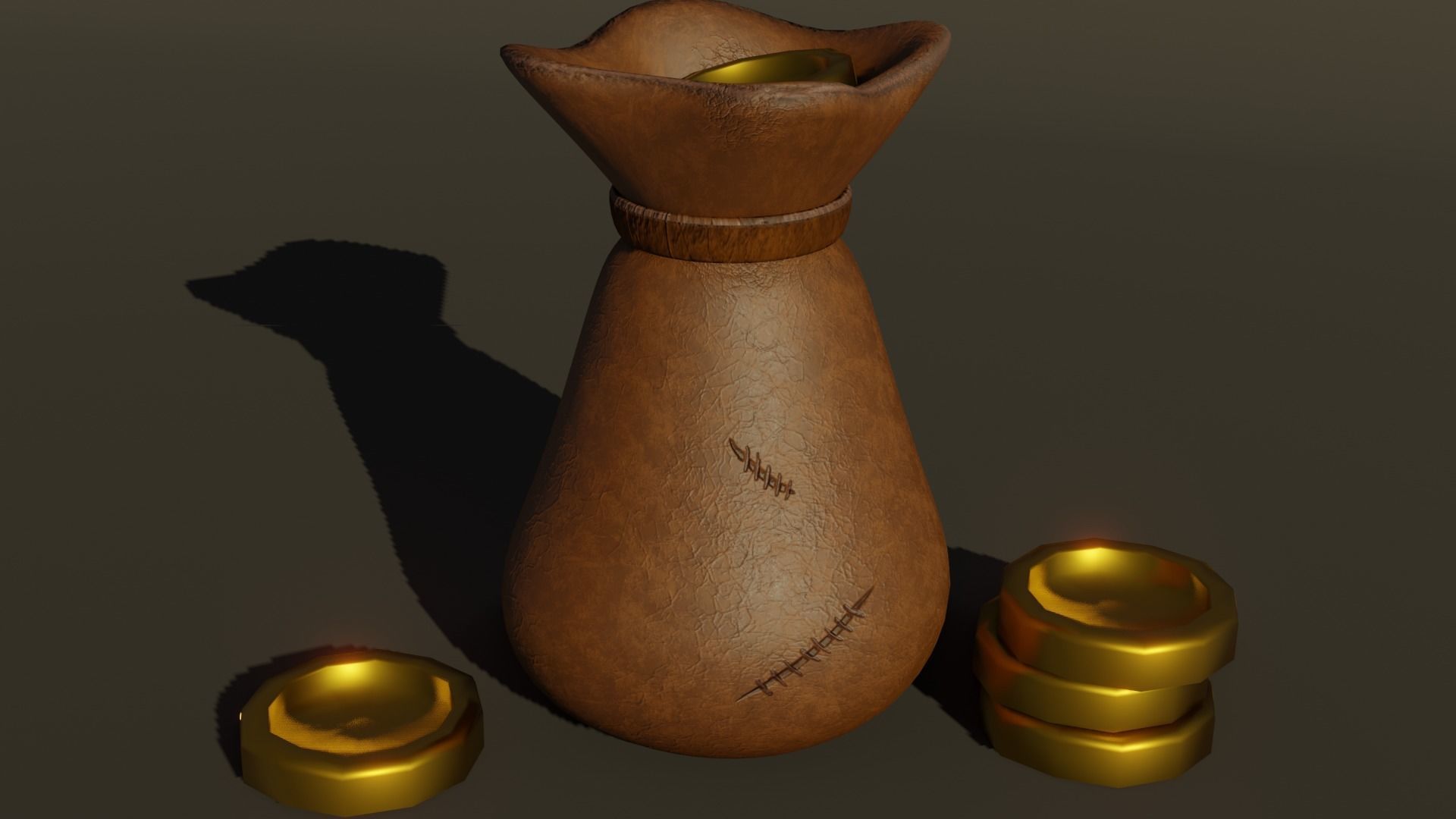 3D model Money Bag VR / AR / low-poly | CGTrader
