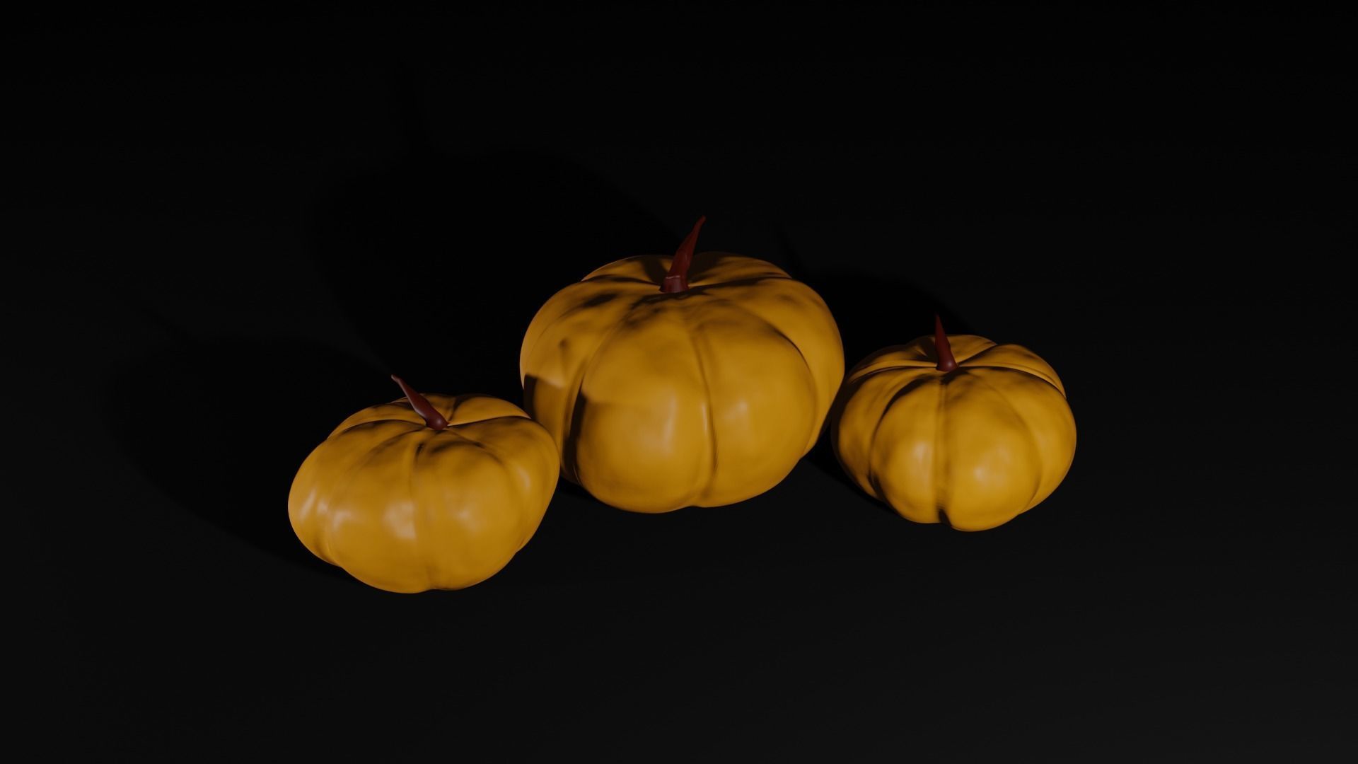 Pumpkin simple low poly 3D model | CGTrader