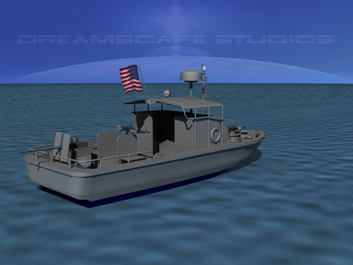 PBR Patrol Boat Riverine 3D model rigged | CGTrader