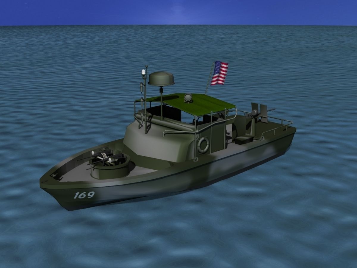 PBR Patrol Boat Riverine 3D model rigged | CGTrader