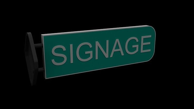 SIGNAGE 3D model | CGTrader