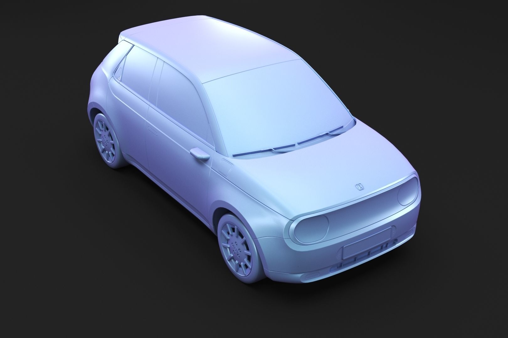 Futuristic small Japan electric car 3D model | CGTrader
