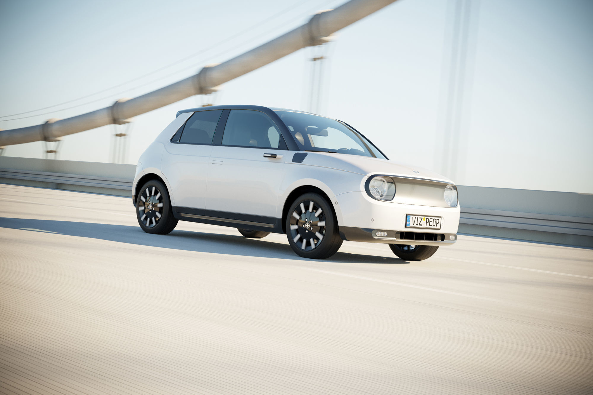 Futuristic small Japan electric car 3D model | CGTrader