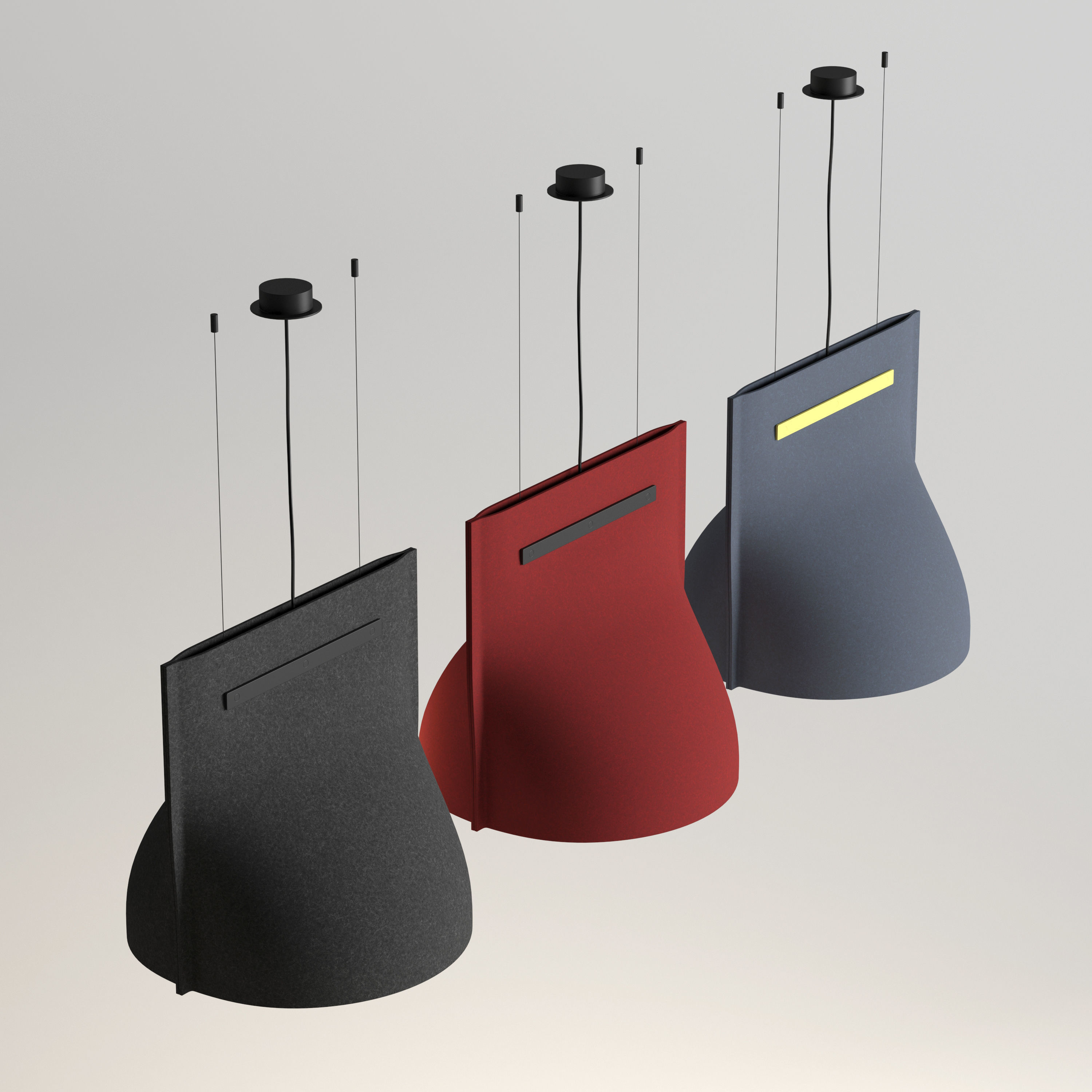BuzziSpace BuzziBell Acoustic Lighting 3D model | CGTrader