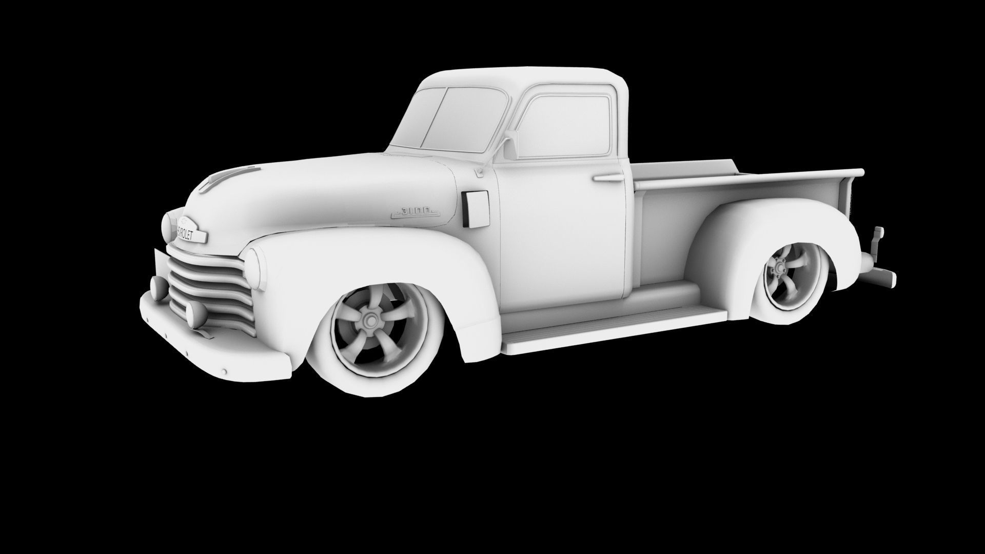 3D model chevrolet 3100 1951 VR / AR / low-poly | CGTrader