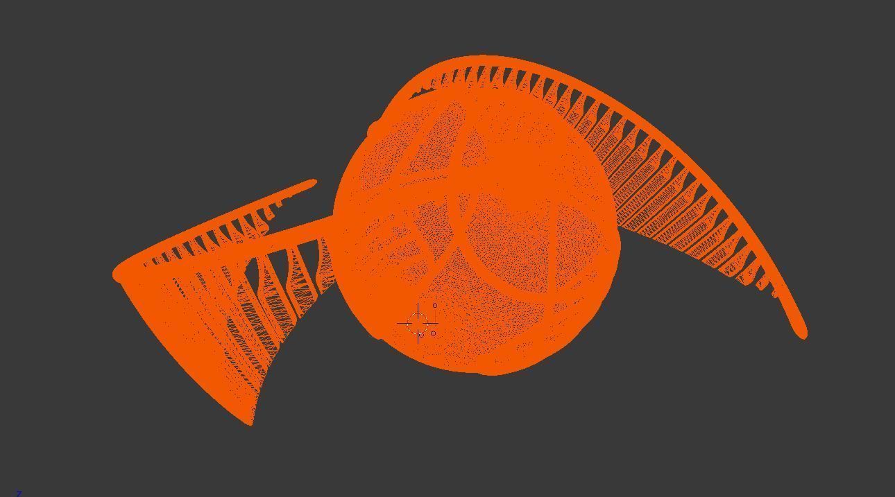 Golden Snitch with bended wings 3D model | CGTrader