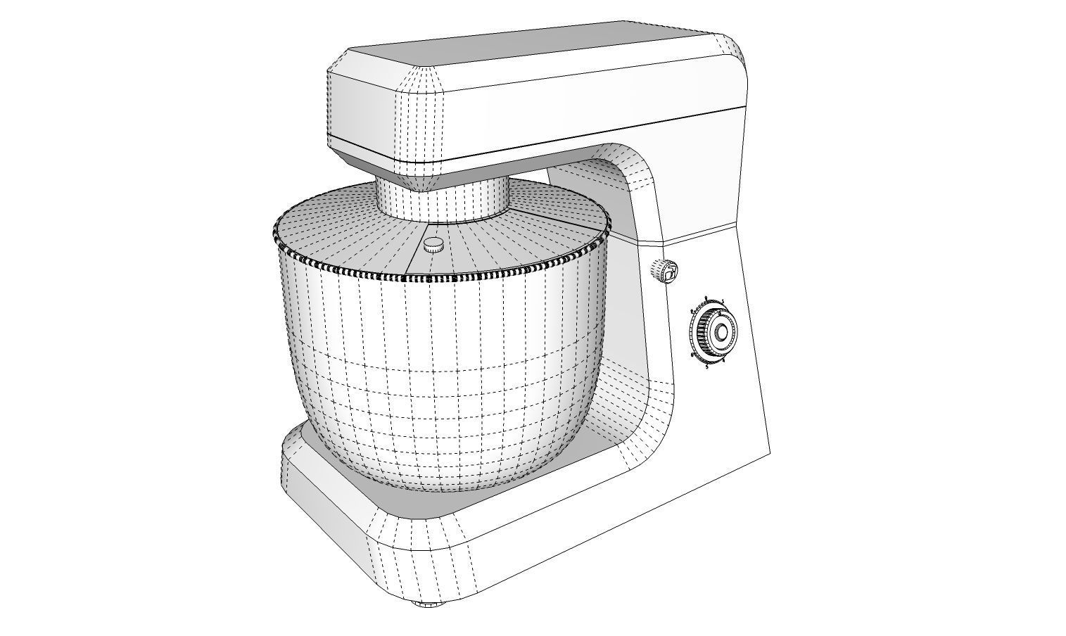 Dough Mixer 3D model | CGTrader