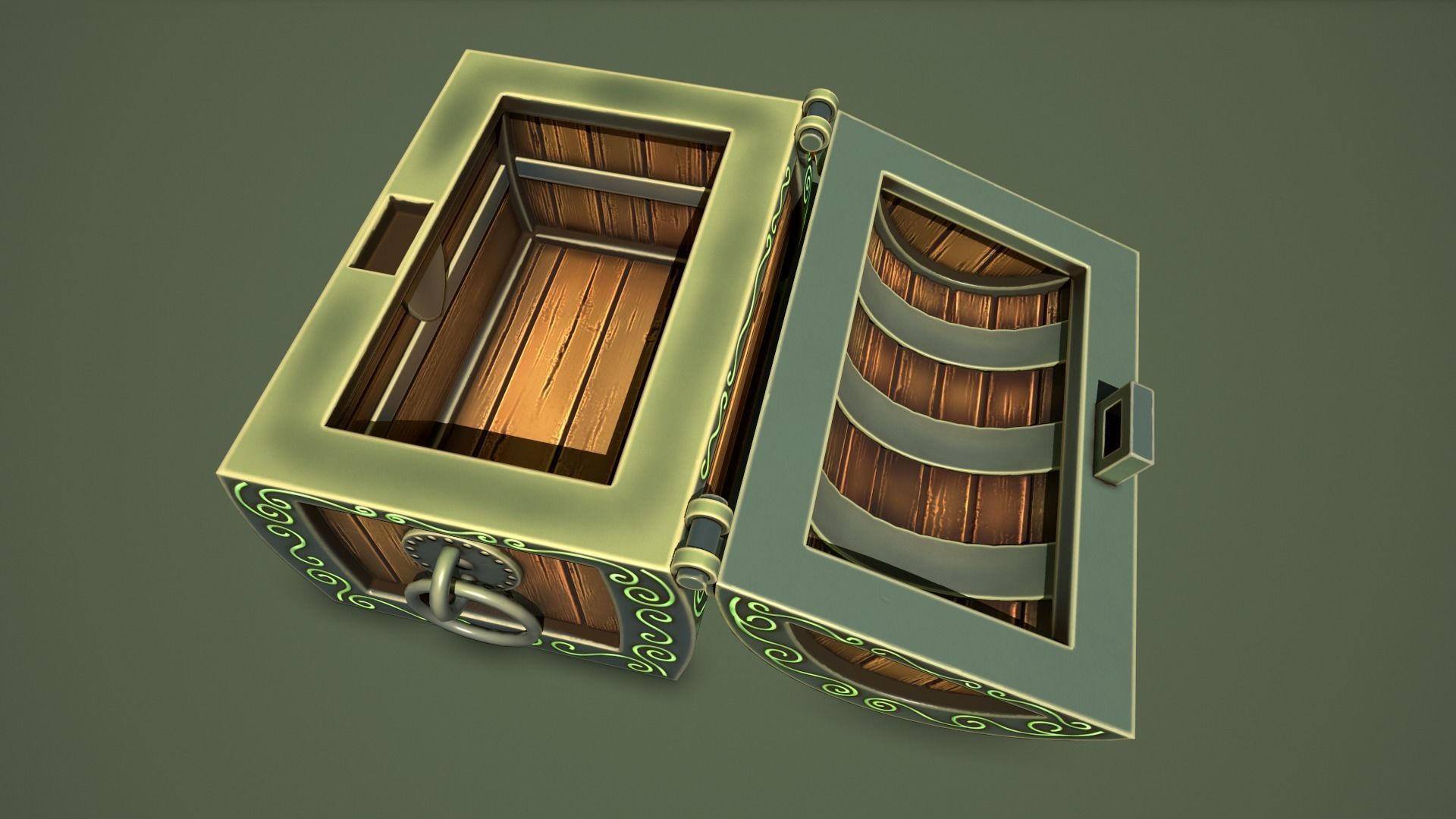 3D model magic chest VR / AR / low-poly | CGTrader