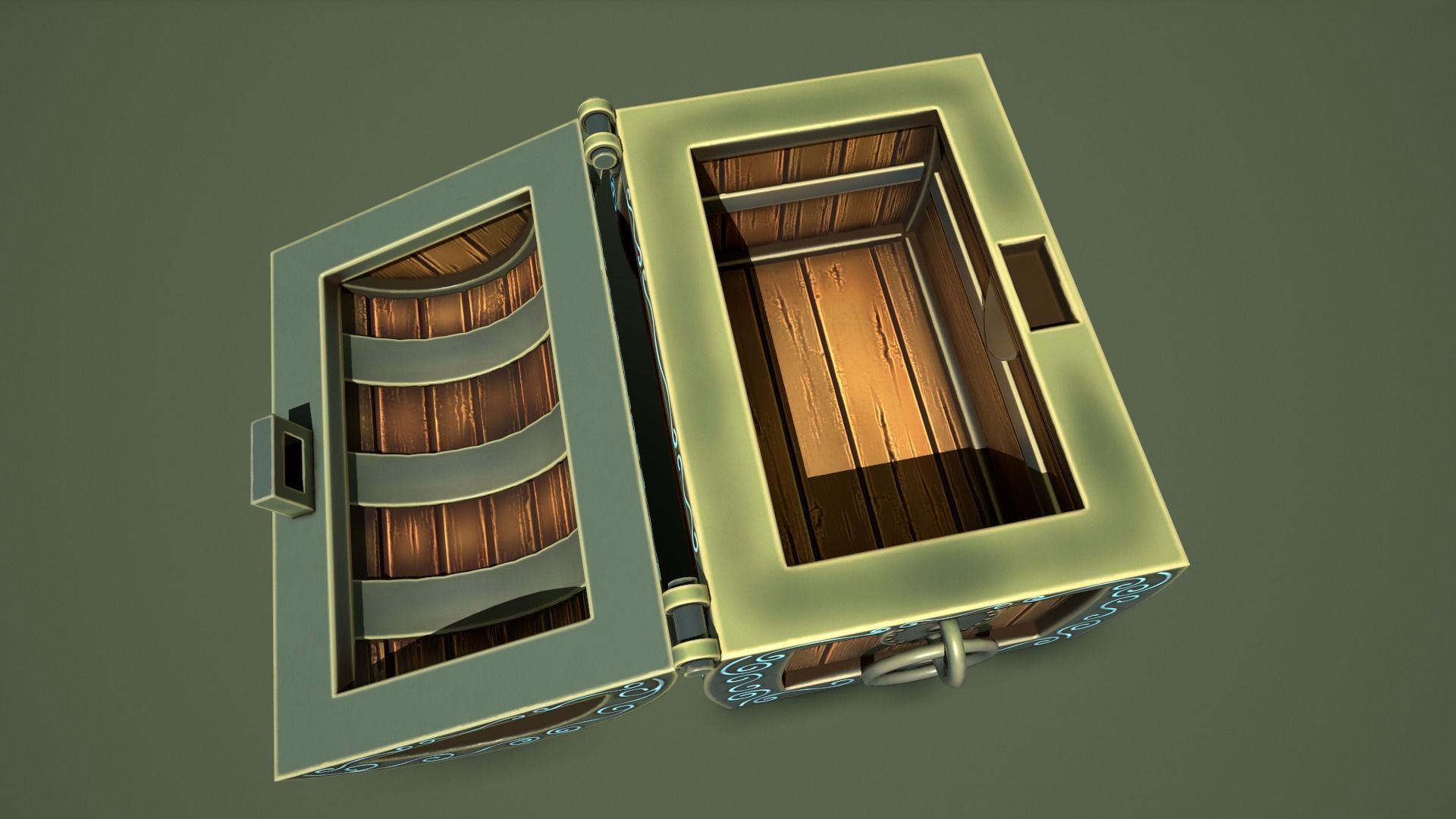 3D model magic chest VR / AR / low-poly | CGTrader