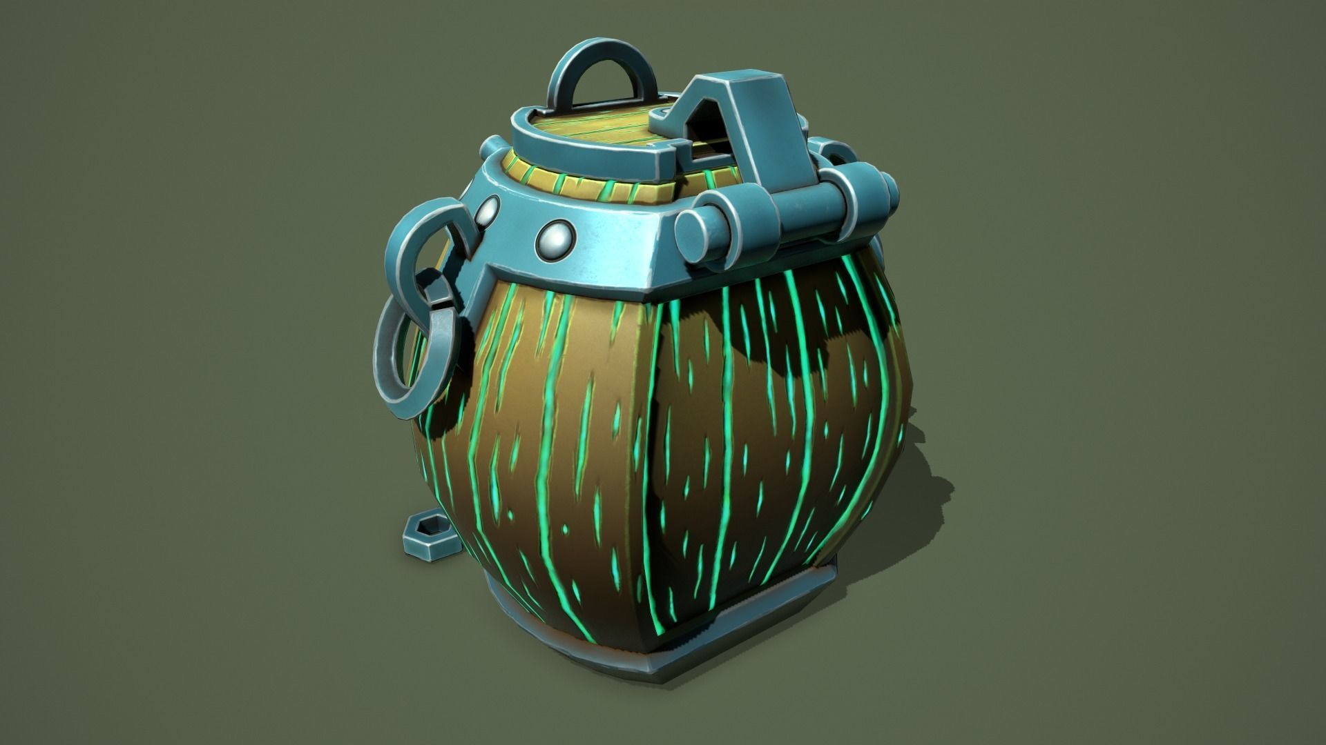 3D model Barrel chest VR / AR / low-poly | CGTrader