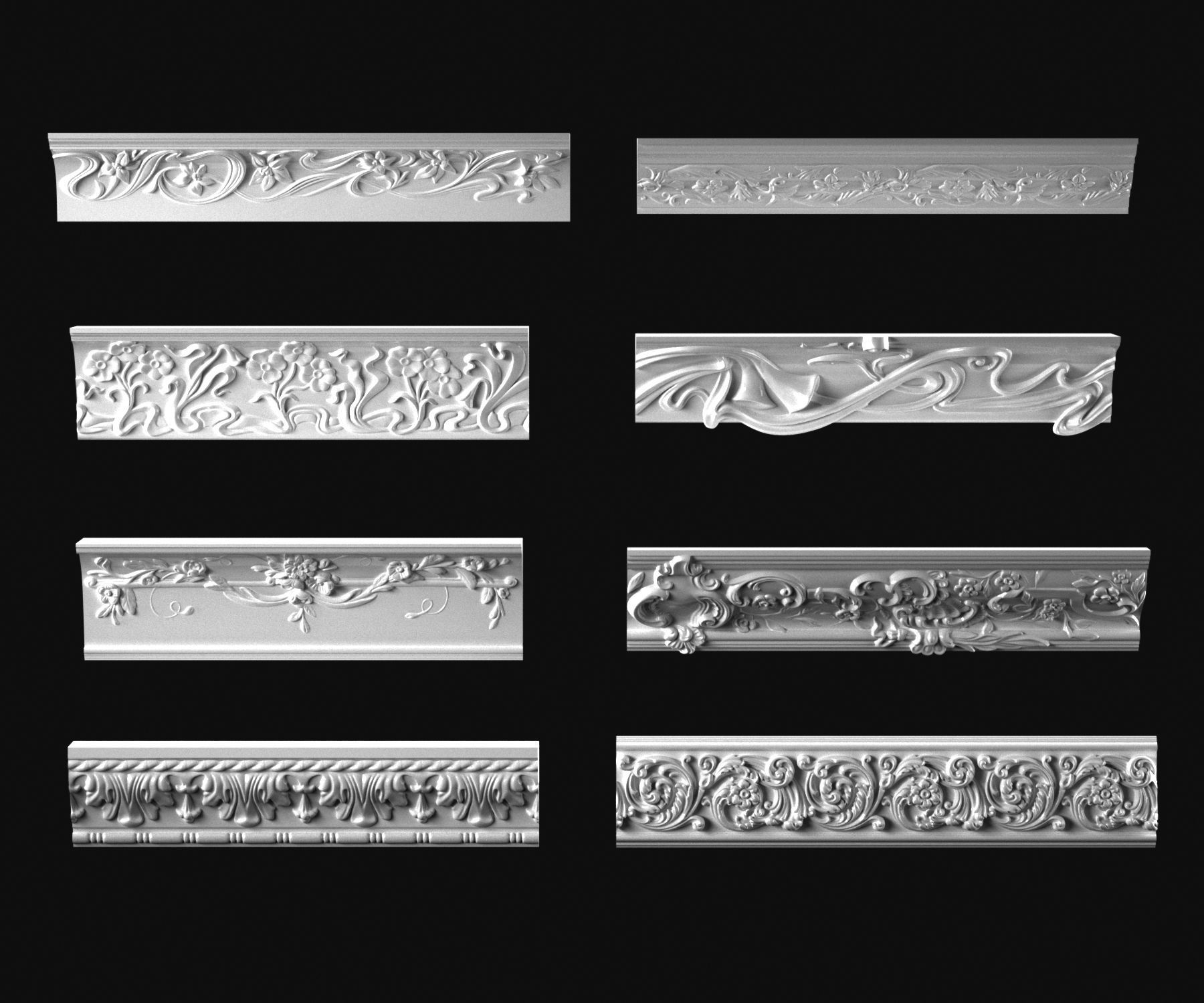 Classic pattern 3D model 3D printable | CGTrader