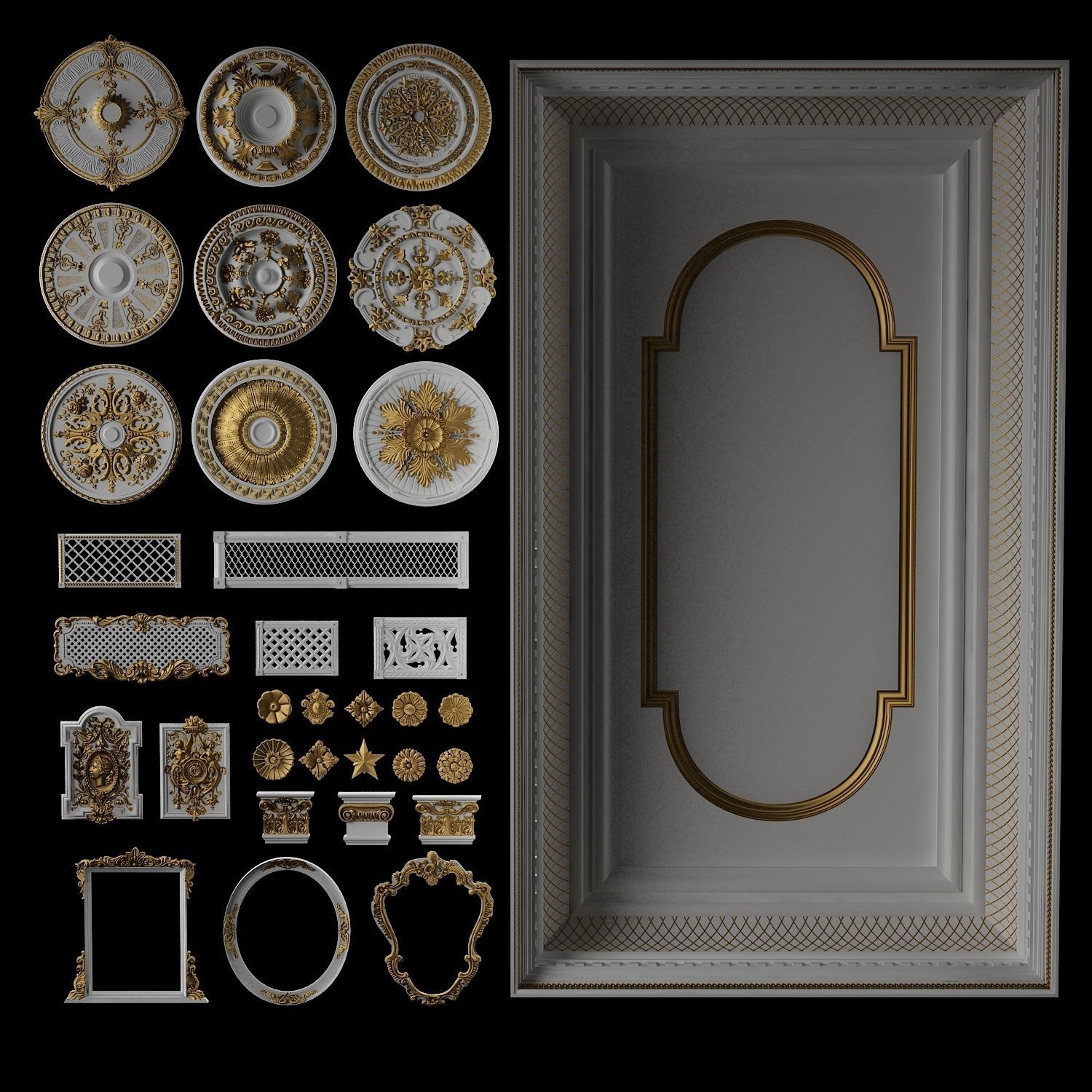 Classic pattern 3D model 3D printable | CGTrader