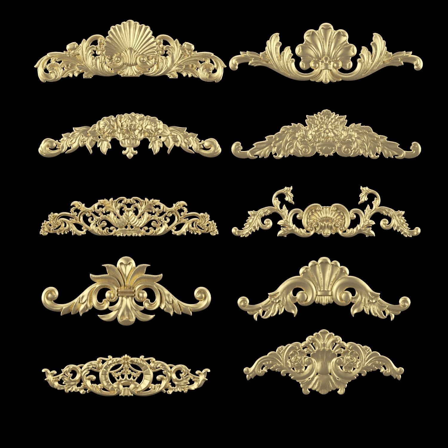 Classic pattern 3D model 3D printable | CGTrader