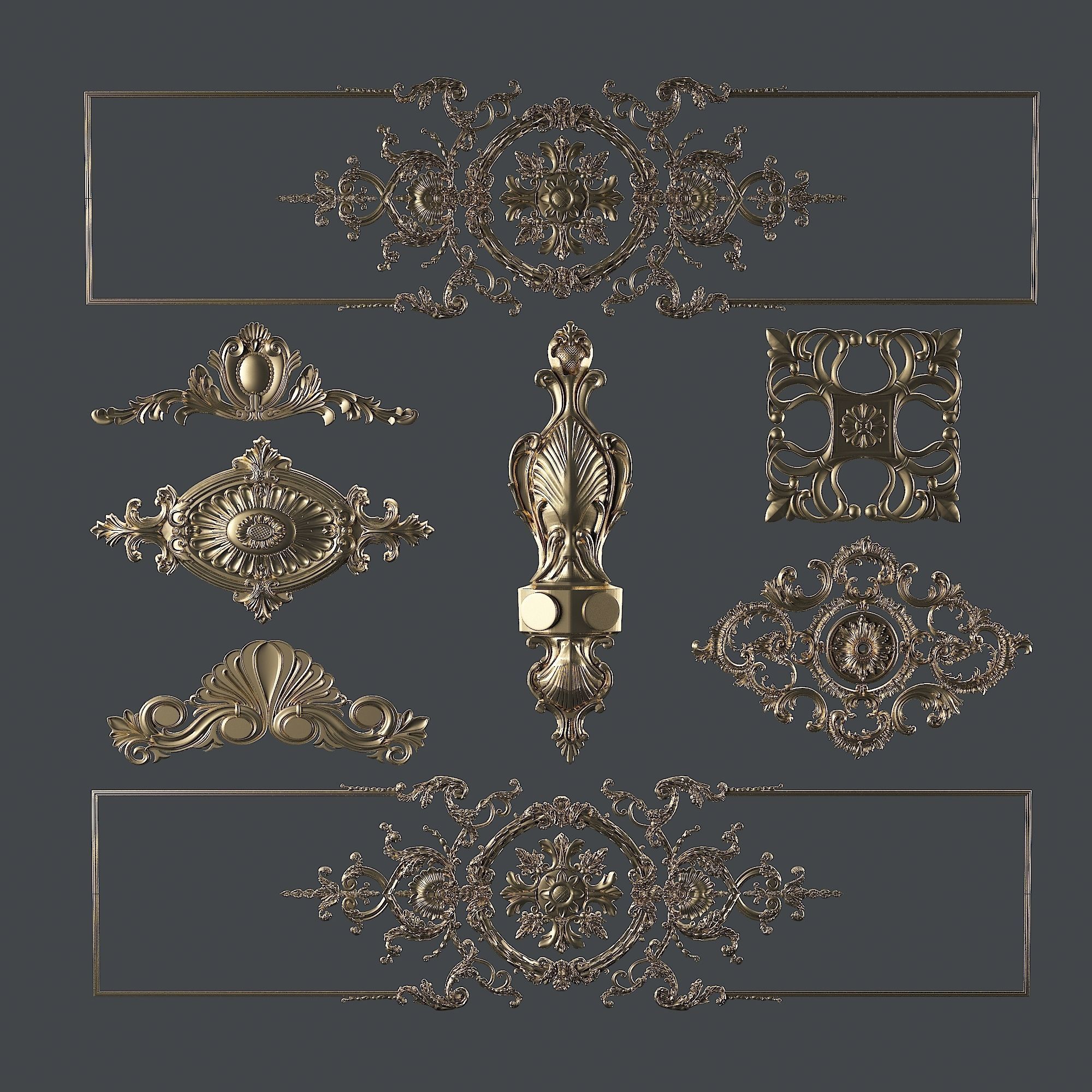 Classic pattern 3D model 3D printable | CGTrader