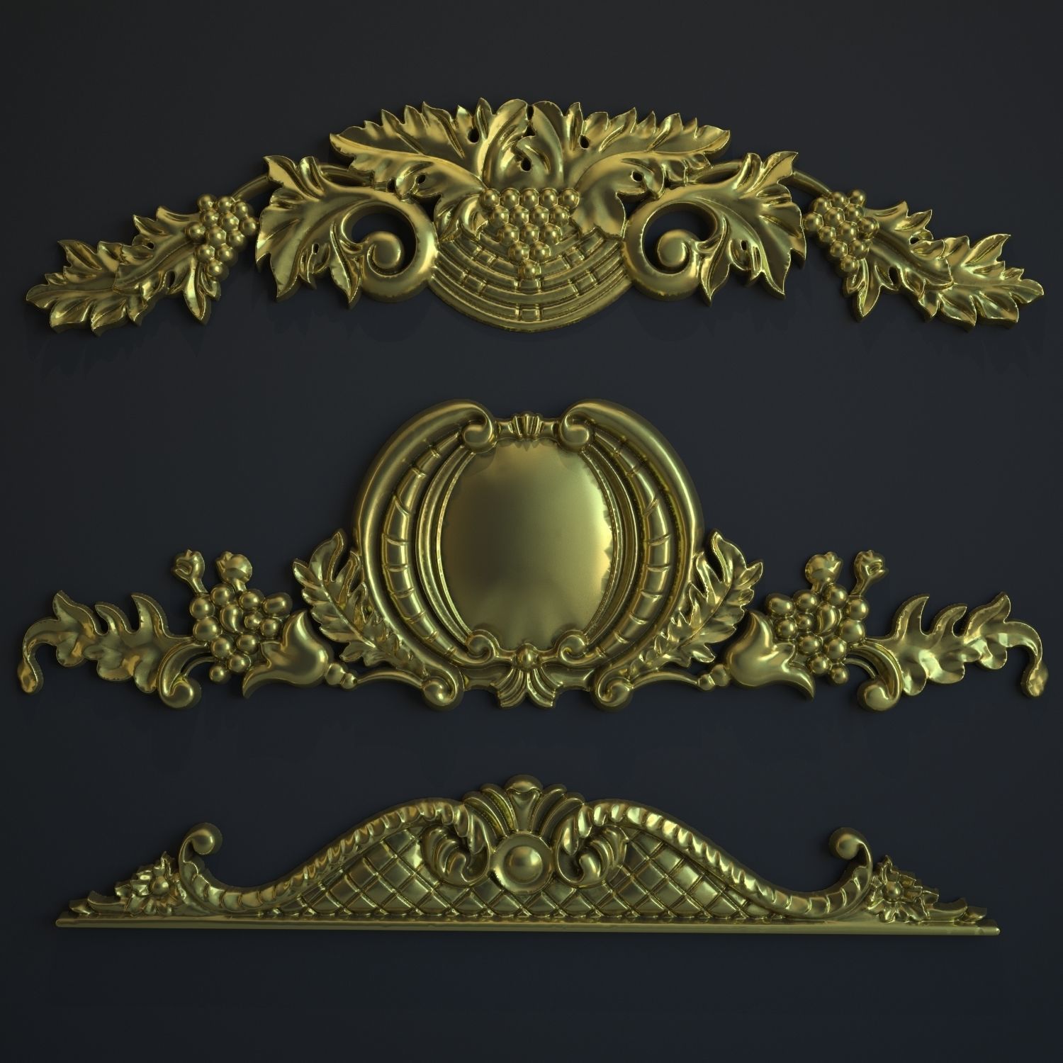 Classic pattern 3D model 3D printable | CGTrader