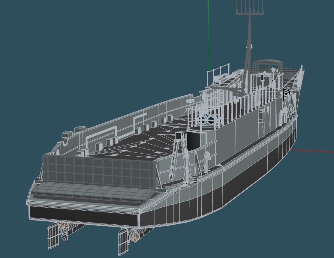 LCU1600 class US Japan partnership LCU1627 free 3D model | CGTrader