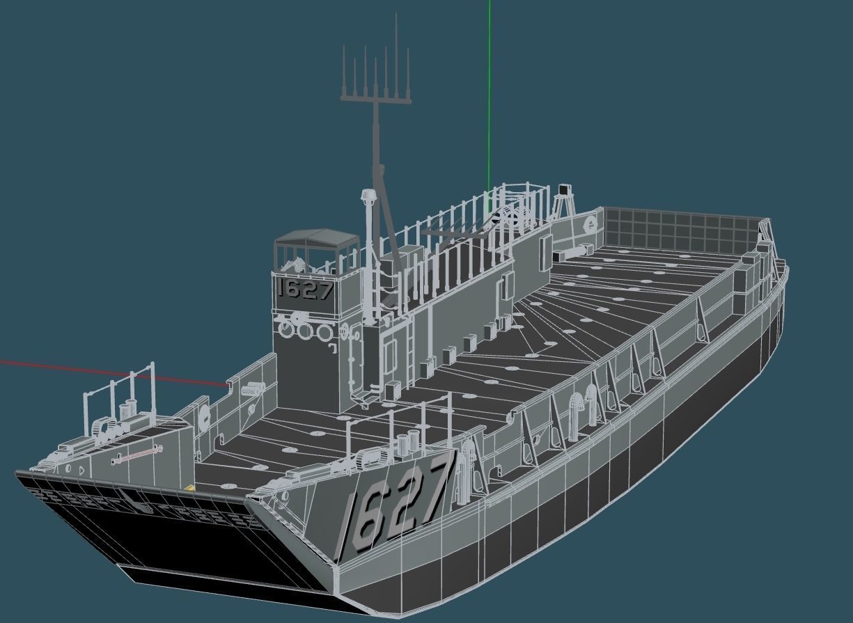 LCU1600 class US Japan partnership LCU1627 free 3D model | CGTrader