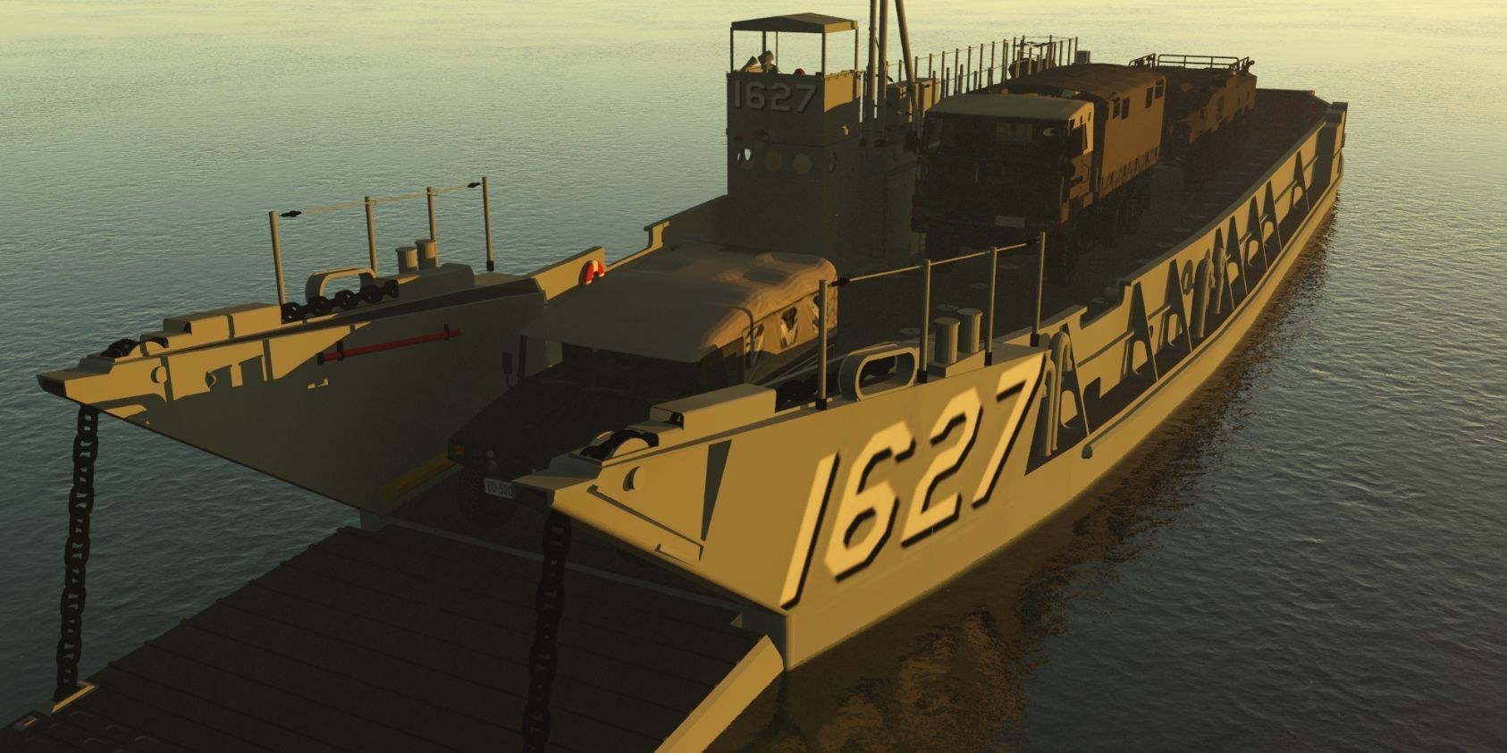 LCU1600 class US Japan partnership LCU1627 free 3D model | CGTrader