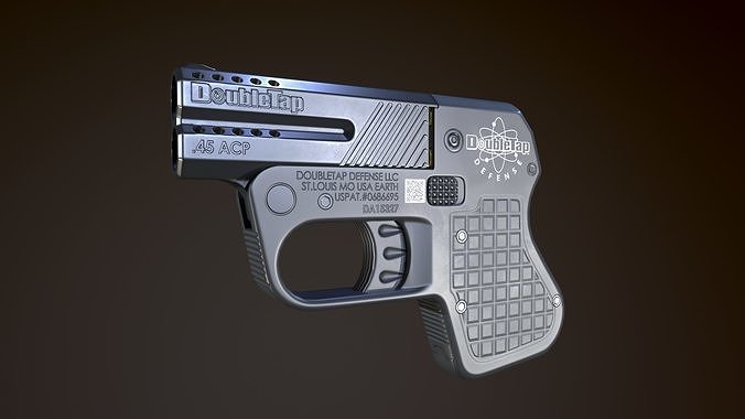 3D model Heizer Defense Double Tap Derringer 45 acp VR / AR / low-poly ...