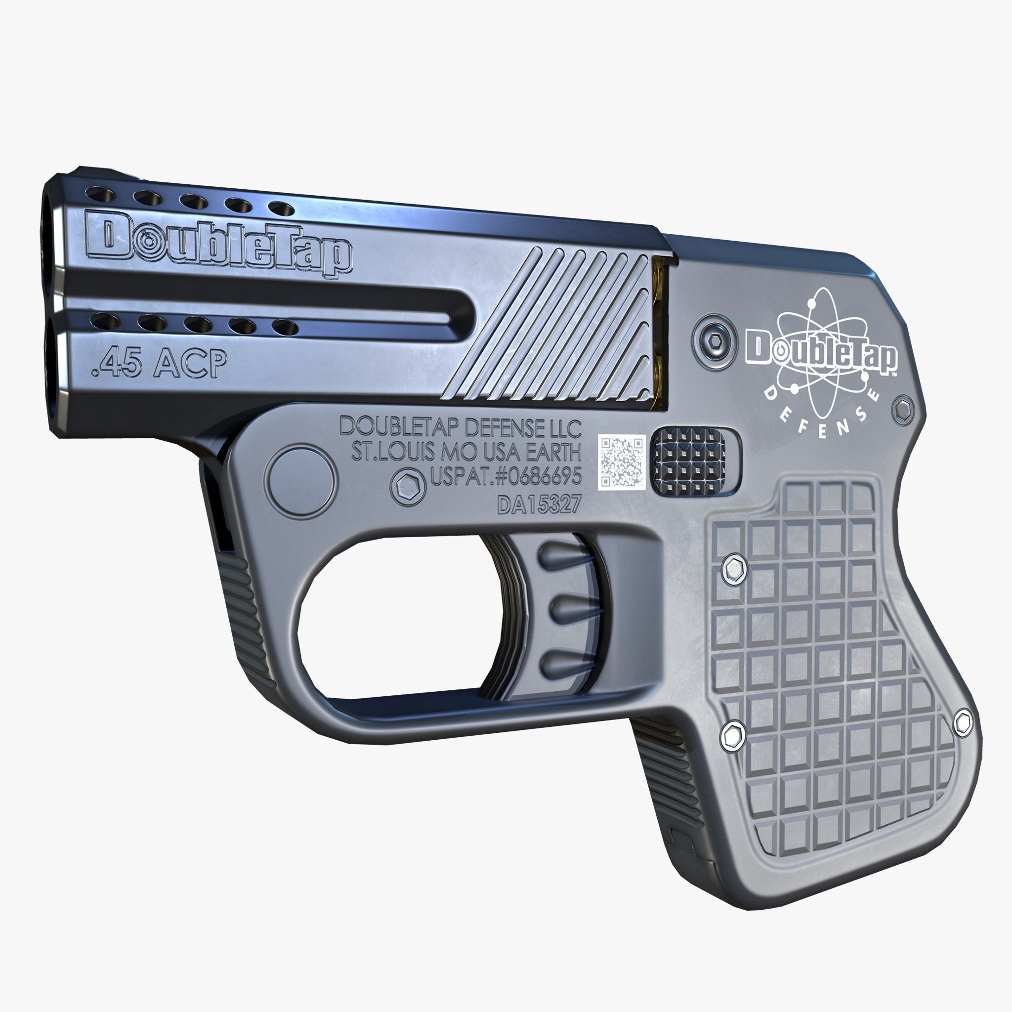 3D model Heizer Defense Double Tap Derringer 45 acp VR / AR / low-poly ...