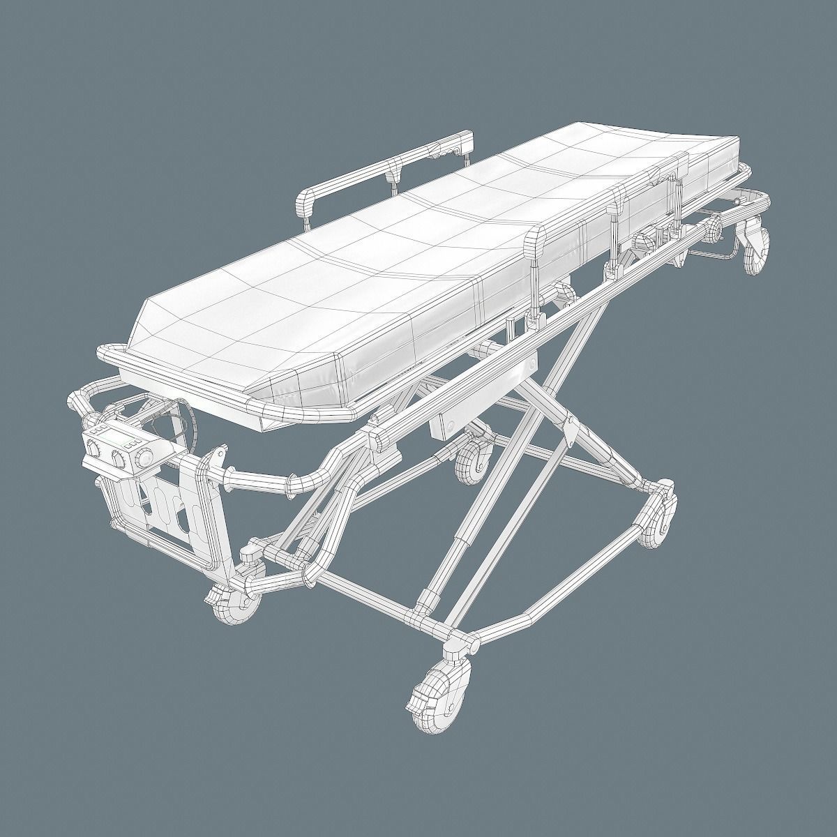 3D model Corona Emergency Stretcher VR / AR / low-poly | CGTrader