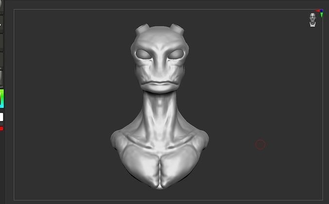 High Poly Alien in zbrush 3D model | CGTrader