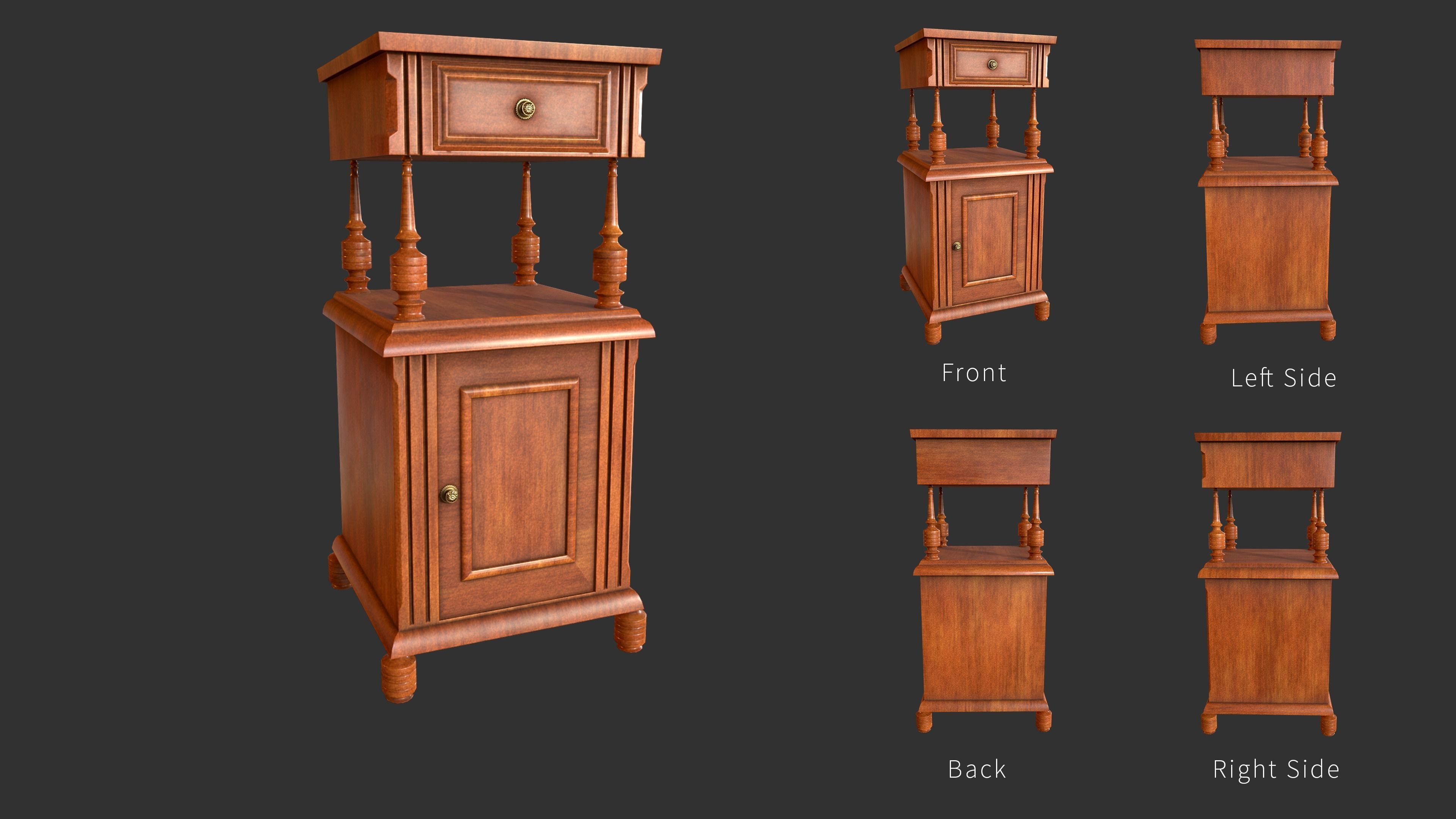 Victorian Smoking Stand 3D model | CGTrader