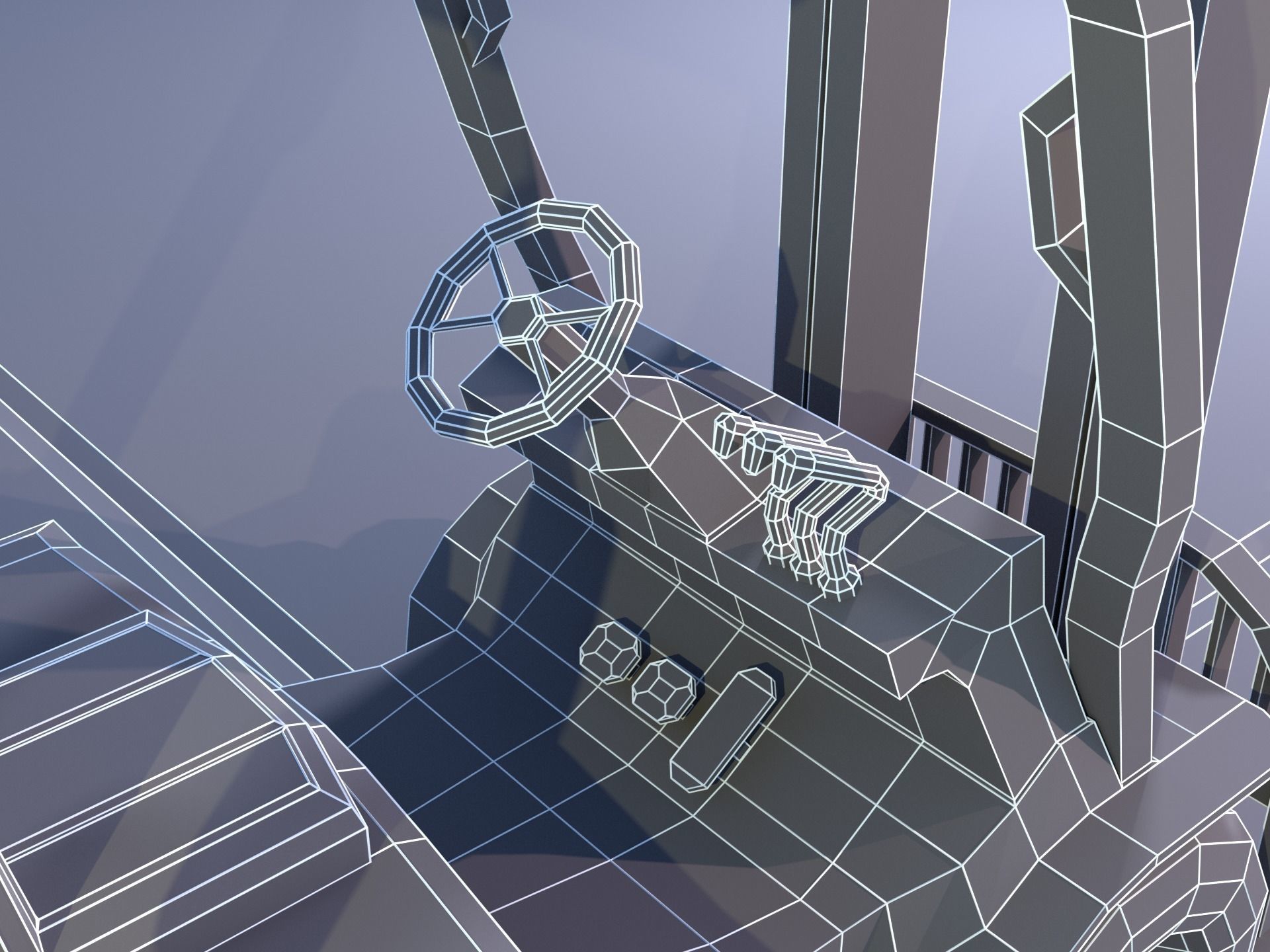 Low Poly Fork Lift free VR / AR / low-poly 3D model | CGTrader