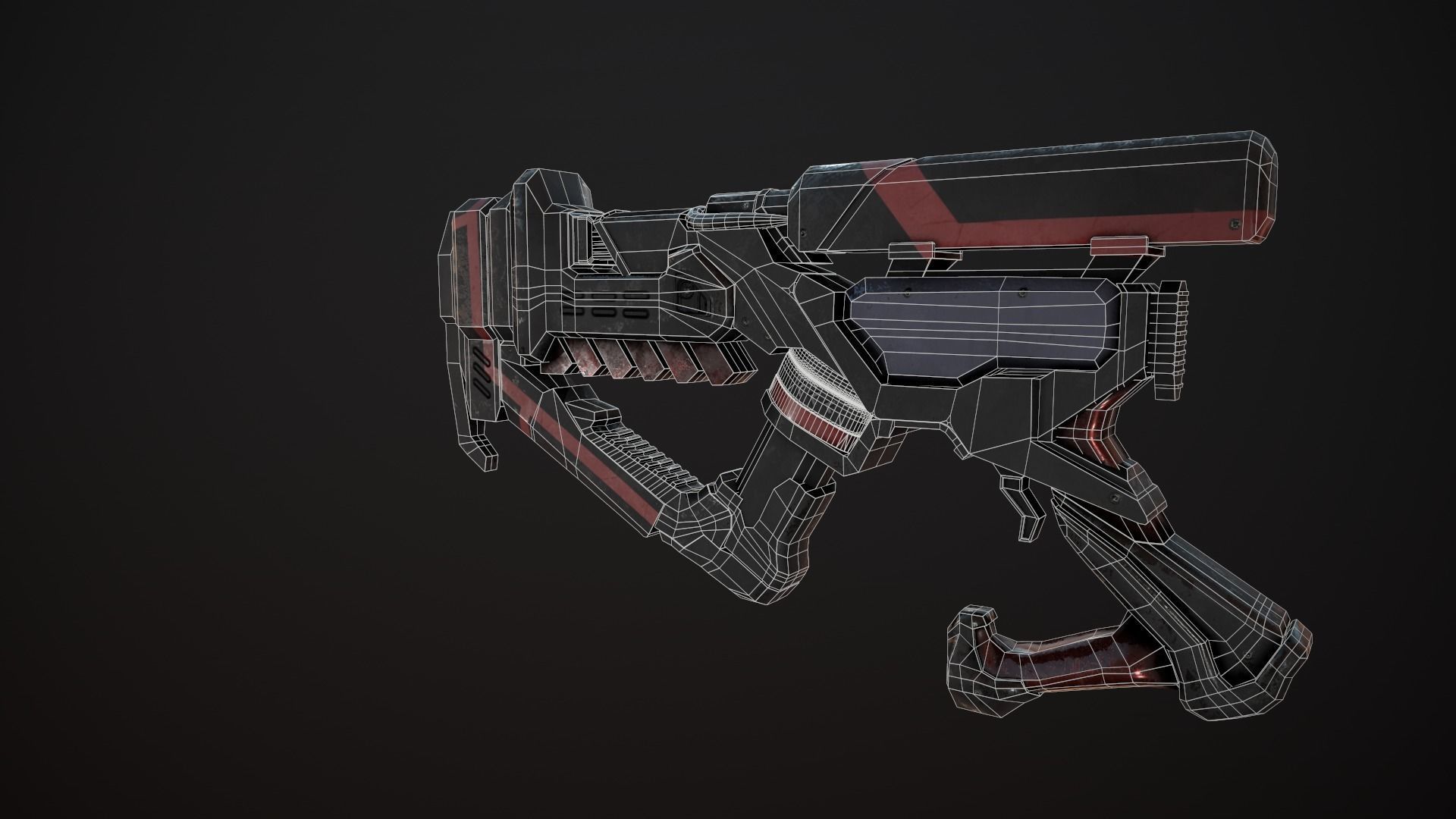 3D model Sci-Fi Weapon - Cyber gun VR / AR / low-poly | CGTrader