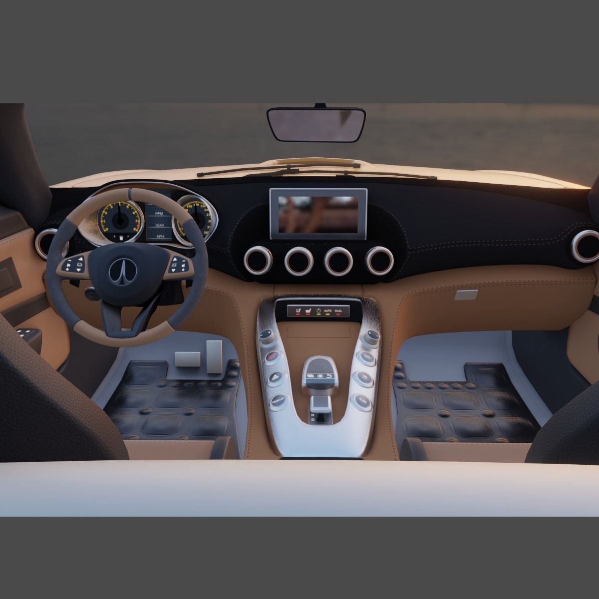 Star GT Racing Car 3D model rigged | CGTrader