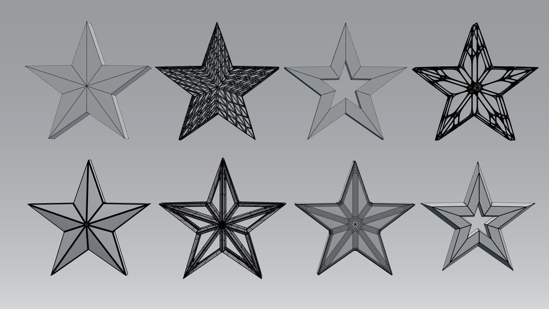 star shape 3D model | CGTrader