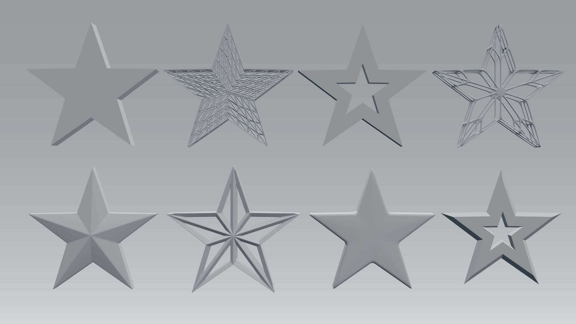 star shape 3D model | CGTrader
