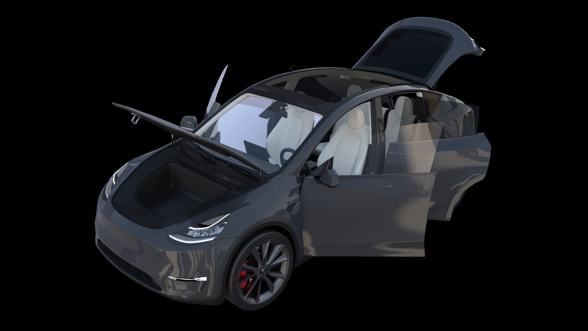 Full Tesla 2020 Vehicle Lineup with interiors 3D model | CGTrader