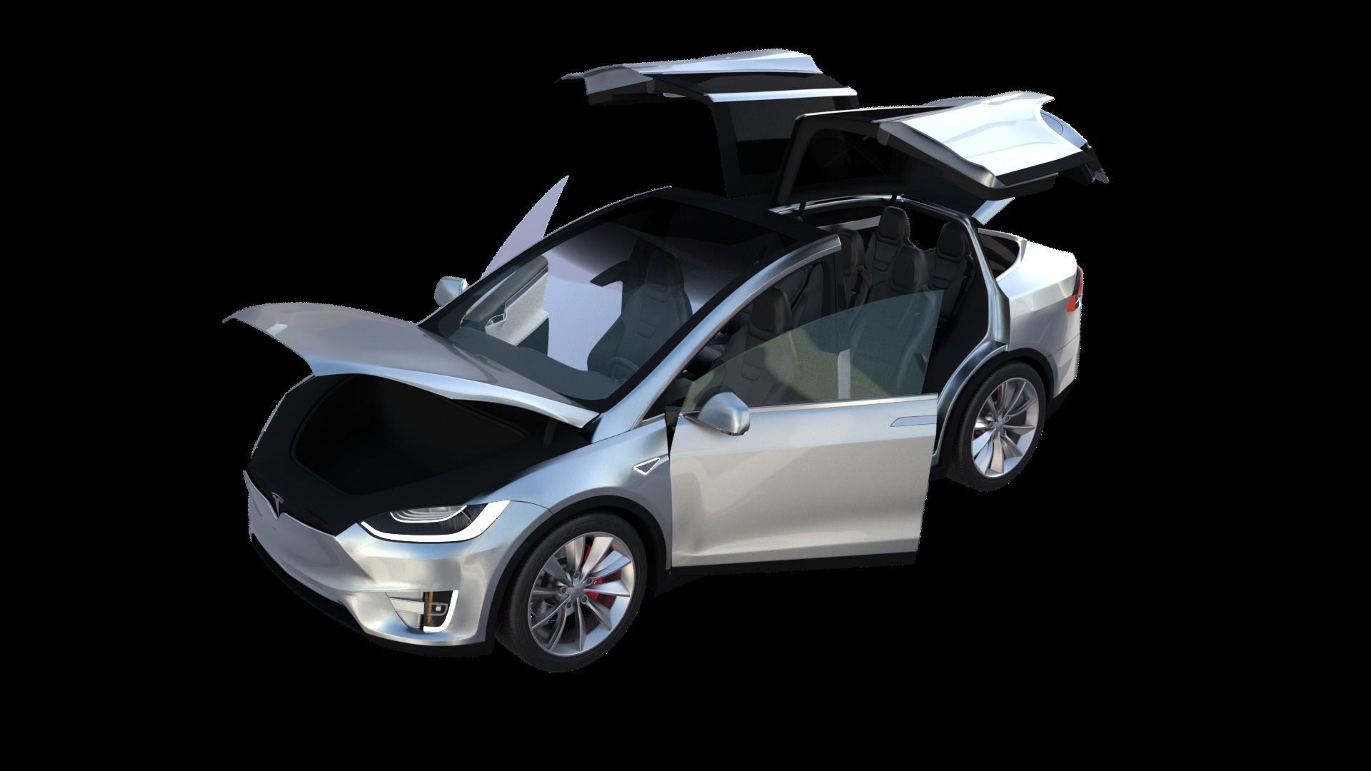 Full Tesla 2020 Vehicle Lineup with interiors 3D model | CGTrader