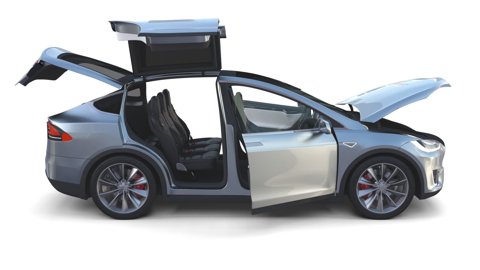 Full Tesla 2020 Vehicle Lineup with interiors 3D model | CGTrader