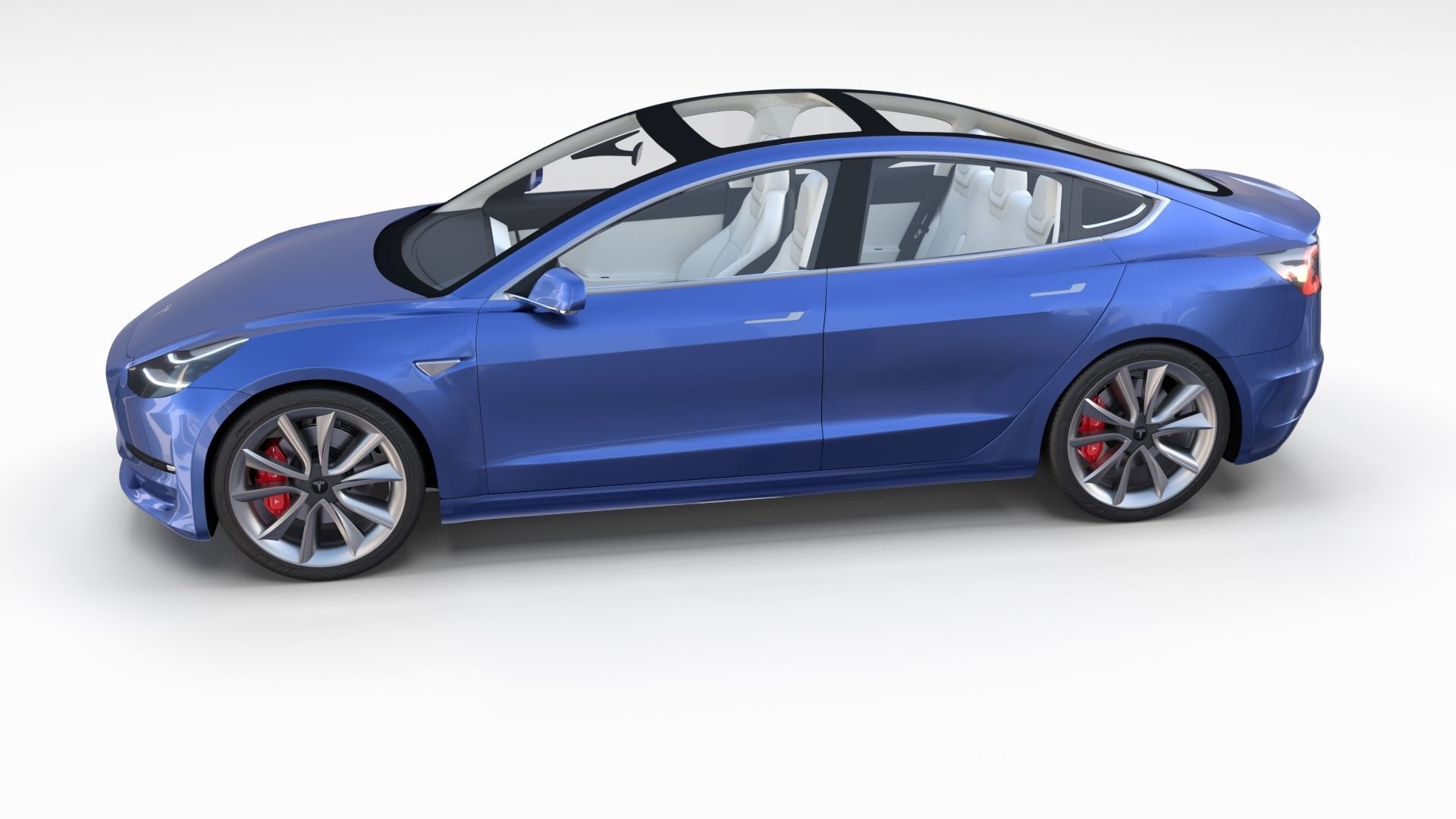 Full Tesla 2020 Vehicle Lineup with interiors 3D model | CGTrader