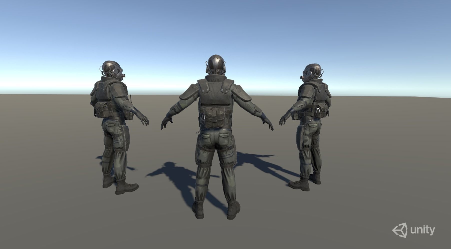 3D model Special forces skifi soldier - skin 3 VR / AR / low-poly ...