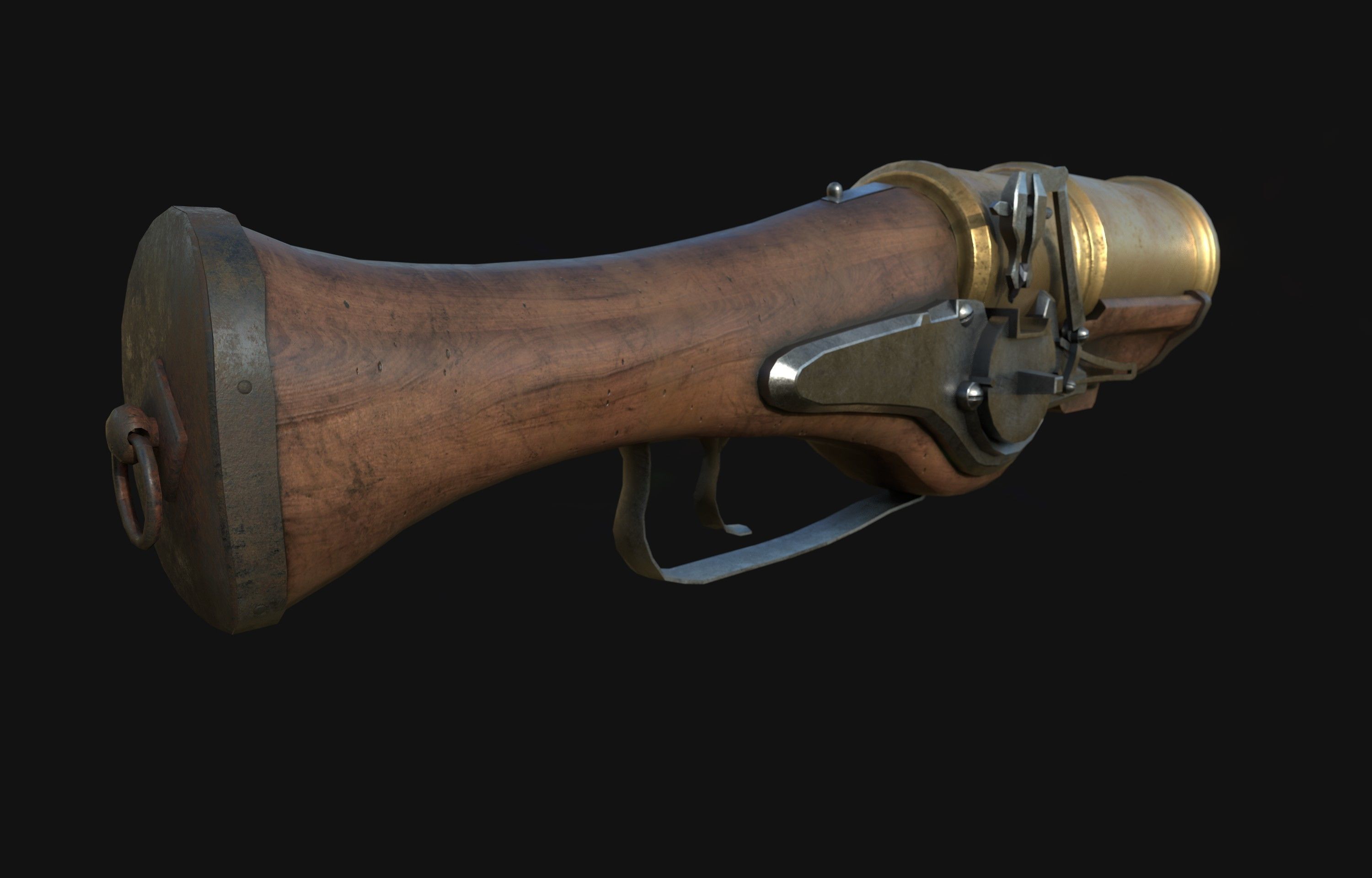 3D model Hand Mortar Bombard VR / AR / low-poly | CGTrader