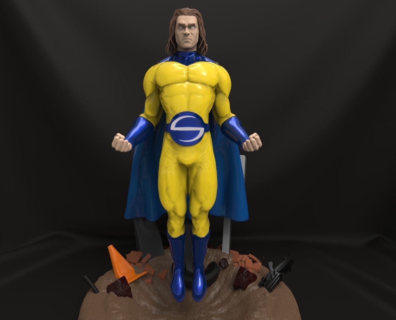 SENTRY 3D PRINTING FIGURINE ASSEMBLY 3D MODEL 3D model 3D printable ...