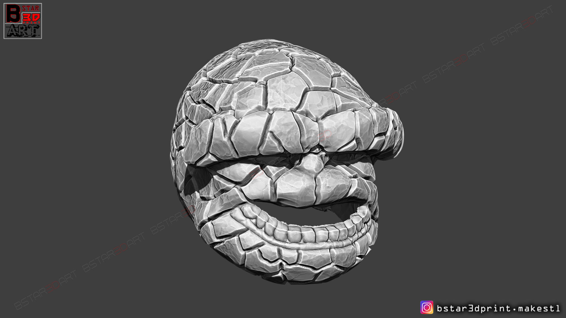 The Thing Mask - Fantastic Four - Marvel Hemet 3D model 3D printable ...