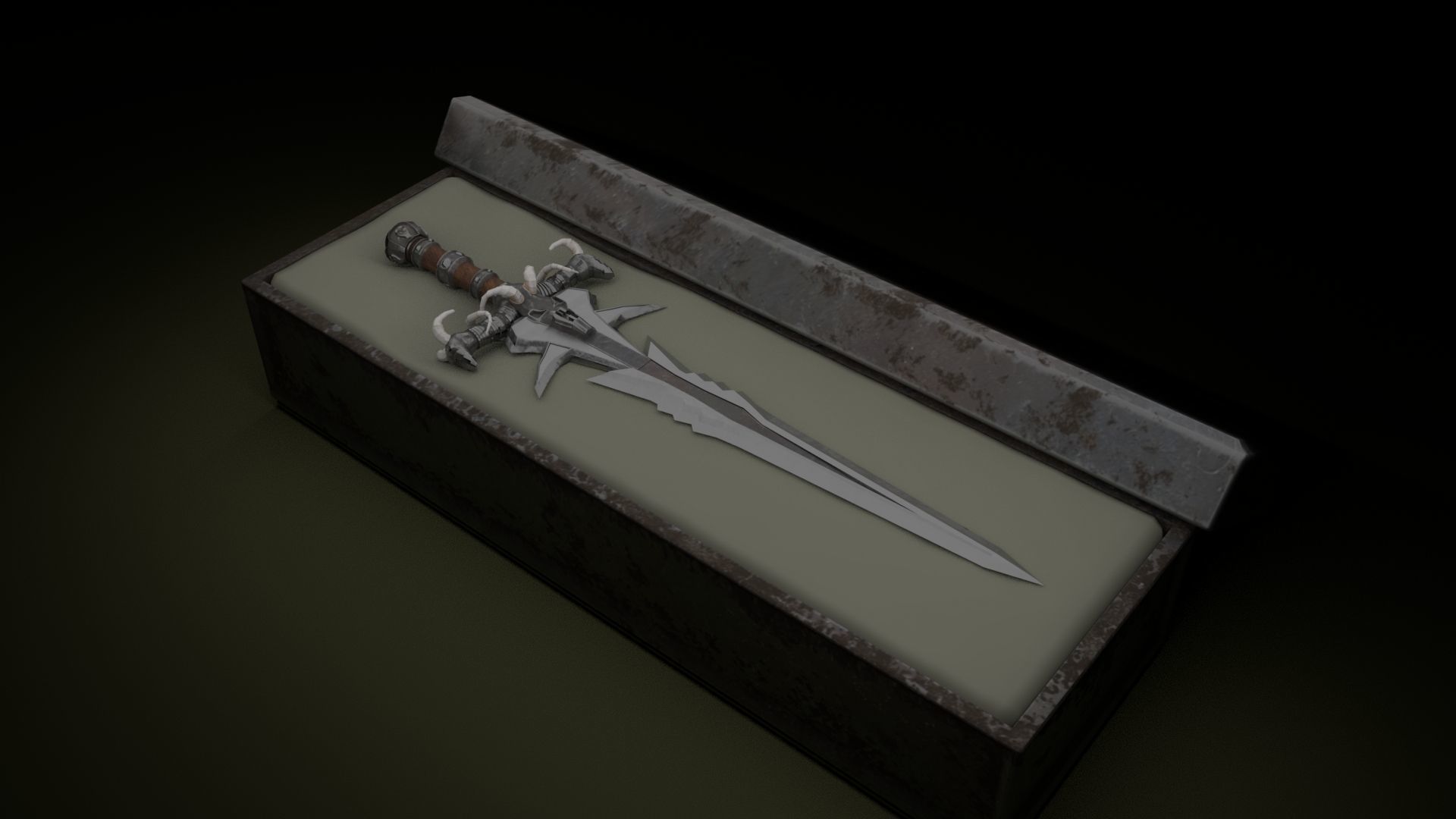 Skull head Sword 3D model | CGTrader