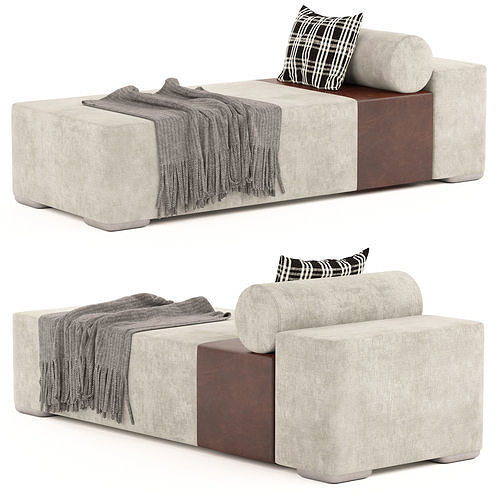 Liaigre seating bench and backless seat 3D model | CGTrader